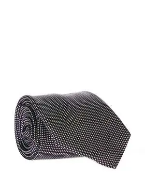 DELL'OGLIO Patterned Necktie - Grey