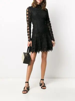 Simkhai Lace Embroidered Mini Dress
