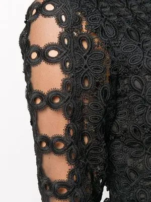 Simkhai Lace Embroidered Mini Dress