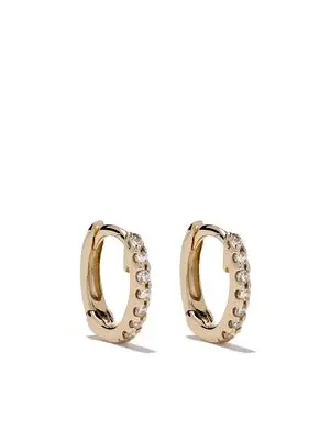 DANA REBECCA DESIGNS 14kt Mini Huggie Diamond Earrings - Gold