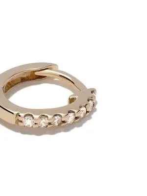 DANA REBECCA DESIGNS 14kt Mini Huggie Diamond Earrings - Gold