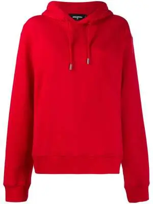 Dsquared2 Icon Print Hoodie - Red