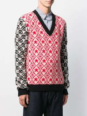 Gucci Knitted V-neck Jumper