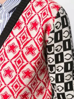 Gucci Knitted V-neck Jumper