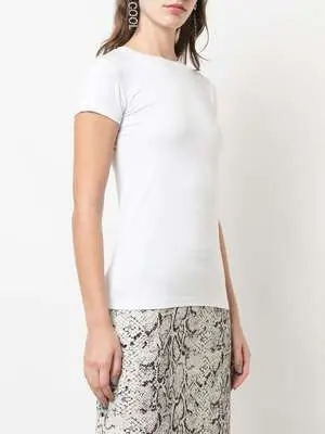 L'Agence Ressi Short Sleeve T-shirt - White