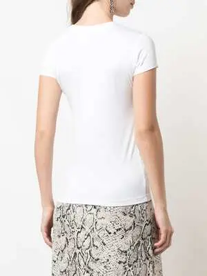 L'Agence Ressi Short Sleeve T-shirt - White