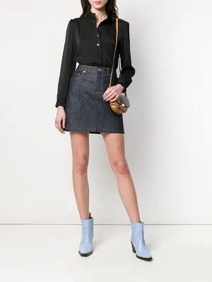 A.p.c. High Waisted Denim Skirt