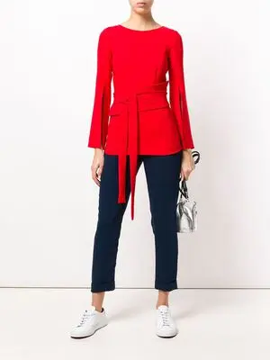 P.a.r.o.s.h Rolled Cropped Trousers - Blue