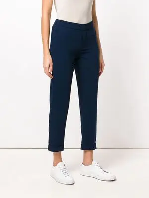 P.a.r.o.s.h Rolled Cropped Trousers - Blue