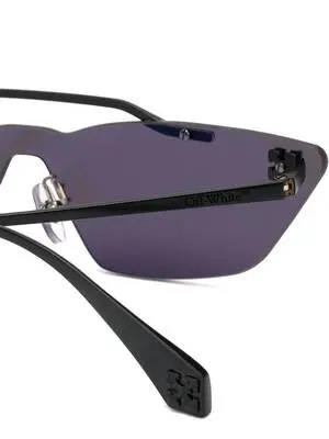 Off-White Metal Mask Geometric Sunglasses