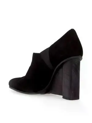 STUDIO CHOFAKIAN Suede Wedge Ankle Boots