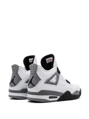 JORDAN Air 4 Retro Cement Sneakers - White