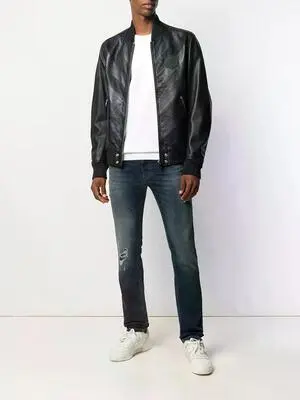 DIESEL® Thommer Jogg Jeans Dark Wash With Ripped Details - Blue