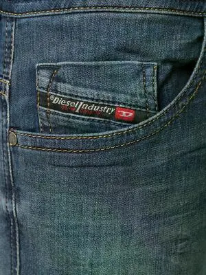 DIESEL® Thommer Jogg Jeans Dark Wash With Ripped Details - Blue