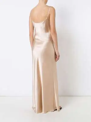 Voz Liquid Slip Dress - Neutrals