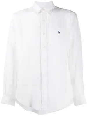 Polo Ralph Lauren Linen Logo Embroidered Shirt