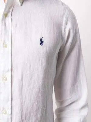 Polo Ralph Lauren Linen Logo Embroidered Shirt