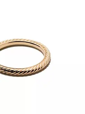 David Yurman 18kt Yellow Cable Collectibles Stack Ring - Gold