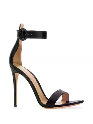 GIANVITO ROSSI Portofino 105mm Leather Sandals - Black
