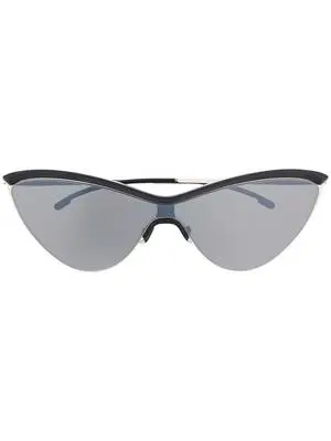 Mykita X Maison Margiela Cat Eye Sunglasses - Black