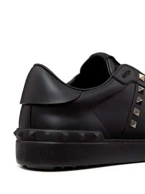 Valentino Garavani Rockstud Untitled Leather Sneakers - Black