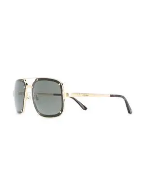 Cartier Santos De Square-frame Sunglasses