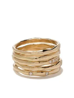 WOUTERS & HENDRIX Wouters & Hendrix Gold Diamond Ring Set