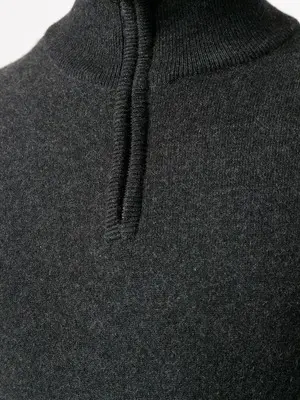 Pringle Of Scotland Fine Knit Zipped Sweater - Grey