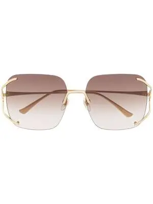Gucci Navigator Frame Sunglasses - Gold