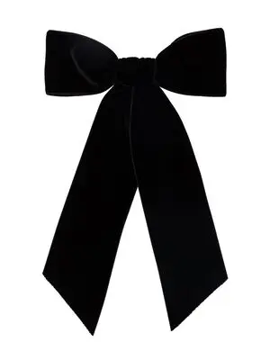 JENNIFER BEHR Wide Bow Barrette - Black