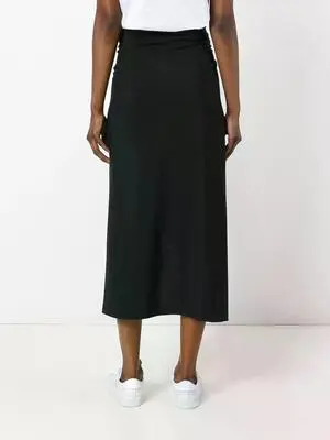 Comme Des Garçons Zip Detail Long Skirt