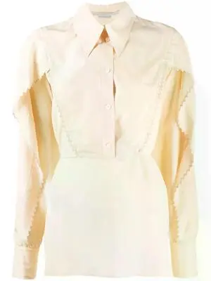 Stella McCartney Tayla Silk Shirt - Neutrals