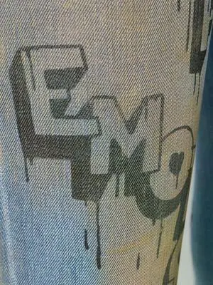 Off-White Graffiti Print Skinny Jeans