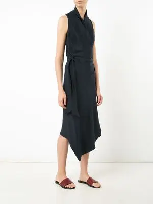 PETER COHEN Victor Wrap-style Dress - Blue