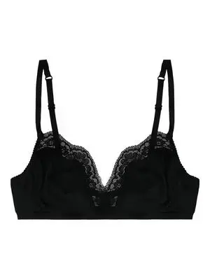 Dolce & Gabbana Lace-detail Triangle Bra - Black