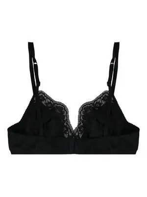 Dolce & Gabbana Lace-detail Triangle Bra - Black