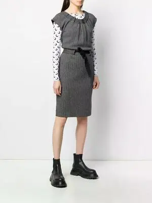 Dior Short Sleeve Tie Waist Dress