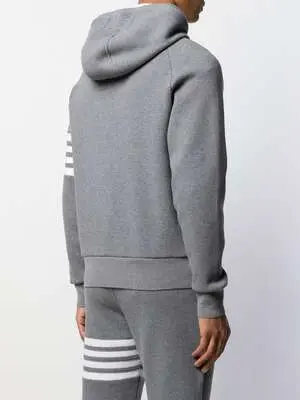 Thom Browne 4-bar Raglan-sleeve Waffle Stitch Hoodie
