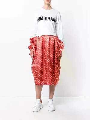 Comme Des Garçons Deconstructed Polka Dot Ruffle Skirt