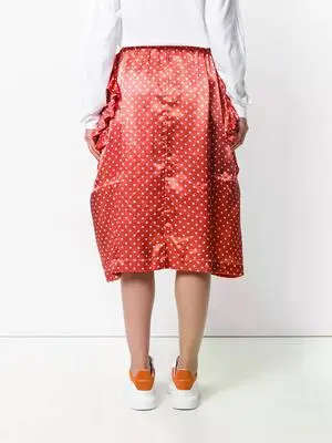 Comme Des Garçons Deconstructed Polka Dot Ruffle Skirt