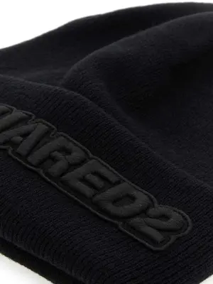 Dsquared2 Logo-appliqué Wool Beanie