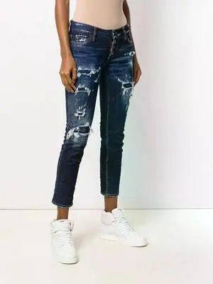 Dsquared2 Distressed Cropped Jeans