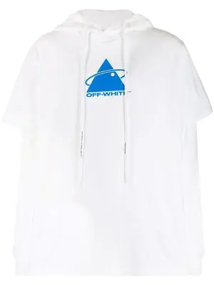 Off-White Triangle Double T-shirt Hoodie - White