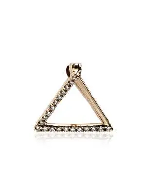 Shihara 18kt Yellow Gold Diamond Triangle Earring