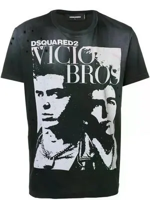 Dsquared2 Vicious Bros Loose-fit T-shirt - Black