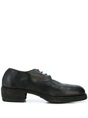 Guidi Round Toe Lace Up Derby Shoes