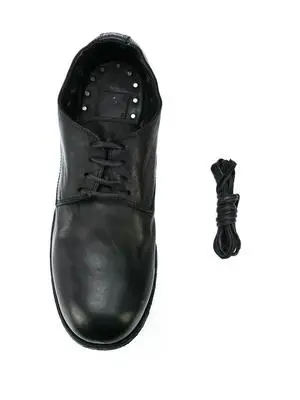 Guidi Round Toe Lace Up Derby Shoes