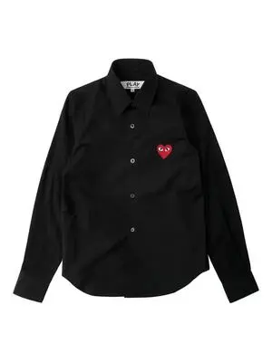 Play Comme Des Garcon Curved Hem Shirts For Women
