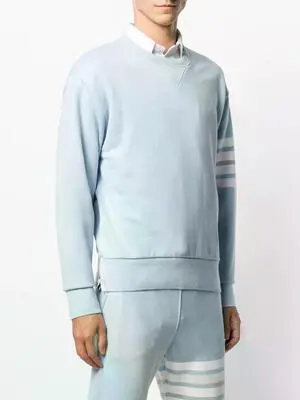 Thom Browne 4-bar Cotton Sweater - Blue