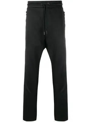 DIESEL® Cotton Blend Track Pants With Knitted Bands